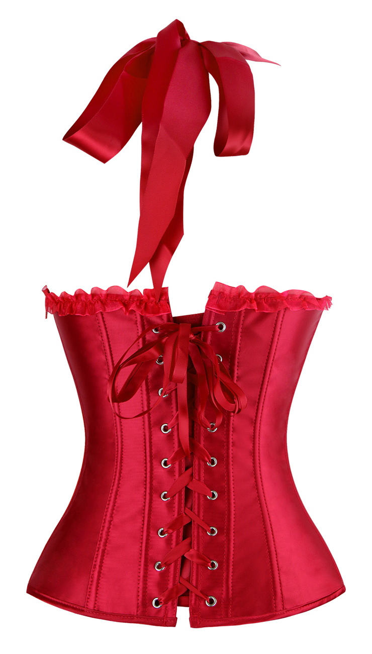 Soft Cup Halter Overbust Corset N9181