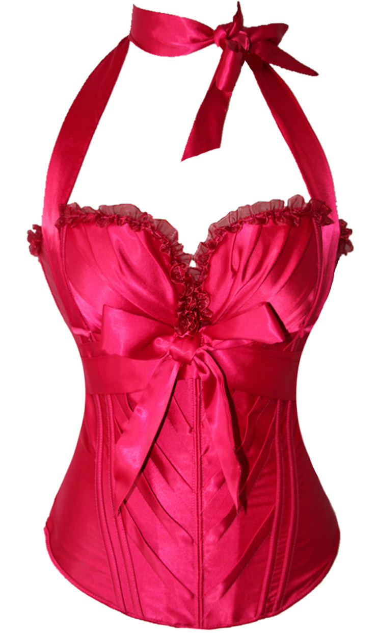 Soft Cup Halter Overbust Corset N9181