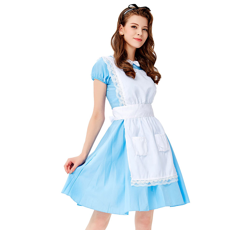 3ps Adorable Alice Light-blue Wonderland Dress Cosplay Theatrical Fancy ...