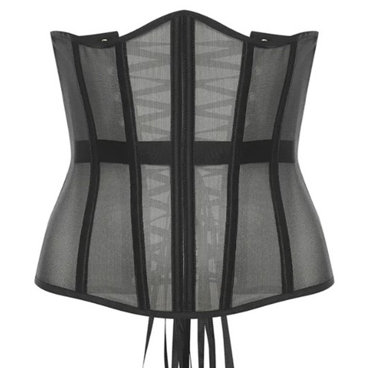 Women'S Bustier Corset Mesh Breathable Corset Women Sexy Bustier Waist ...