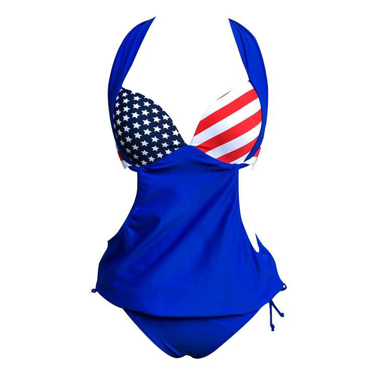 Sexy Blue Halter Bikini Set N12302