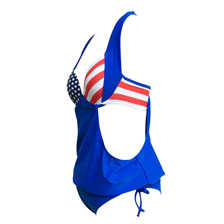 Sexy Blue Halter Bikini Set N12302