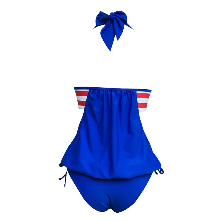 Sexy Blue Halter Bikini Set N12302