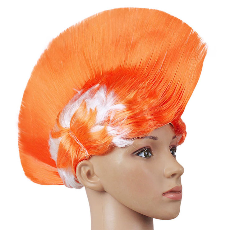 Funny Colorful Cockscomb Hair Modeling Punk Headdress Halloween ...