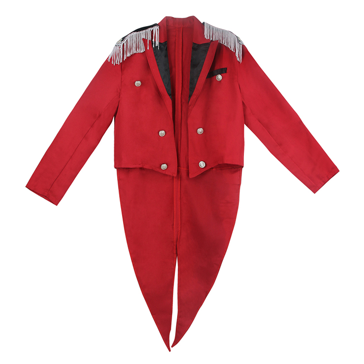 Mens Red Tuxedo for Halloween Costume N12585