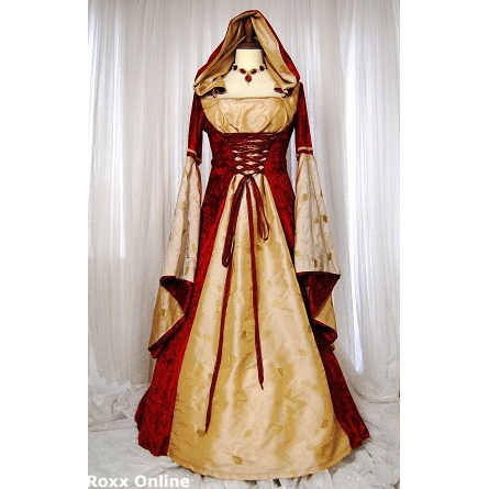 Red Hooded Robe Costume N4969