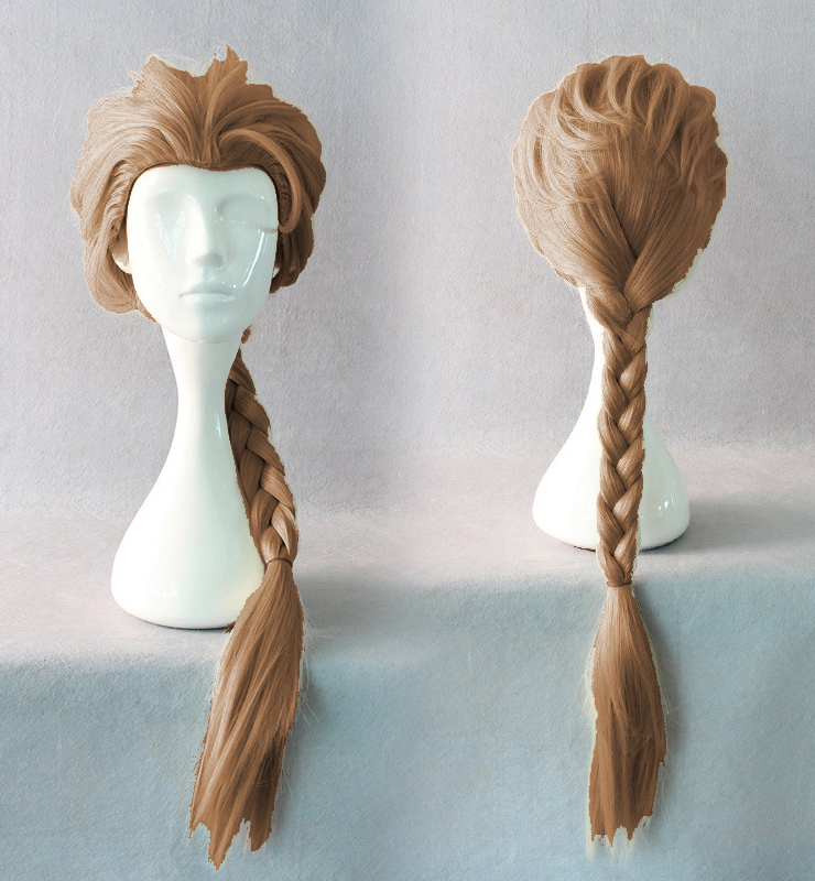 Snow Queen Anna Brown Braid Wig MS7971
