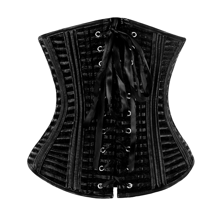 Womens Sexy Black Waist Cincher Underbust Corset N11308